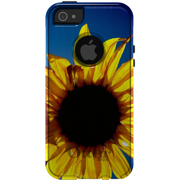 OtterBox Commuter for Apple iPhone (Pick Model) Blue Yellow Sunflower ...