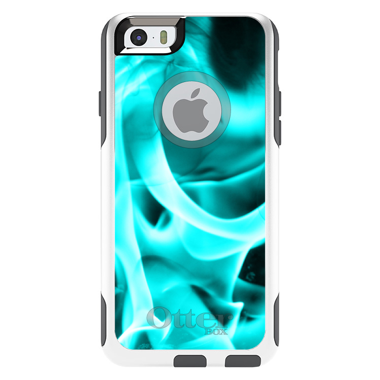 OtterBox Commuter for Apple iPhone (Pick Model) Teal Black Flame Fire ...