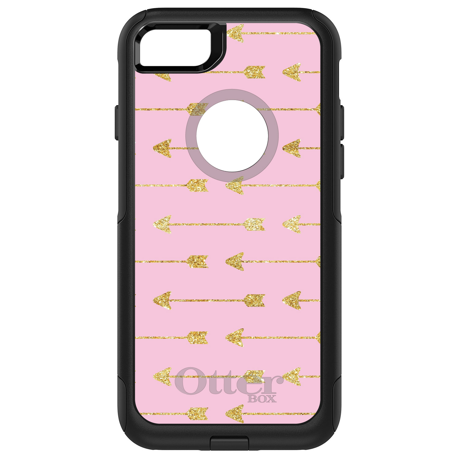 OtterBox Commuter for Apple iPhone (Pick Model) Pink & Gold PrintArrows ...