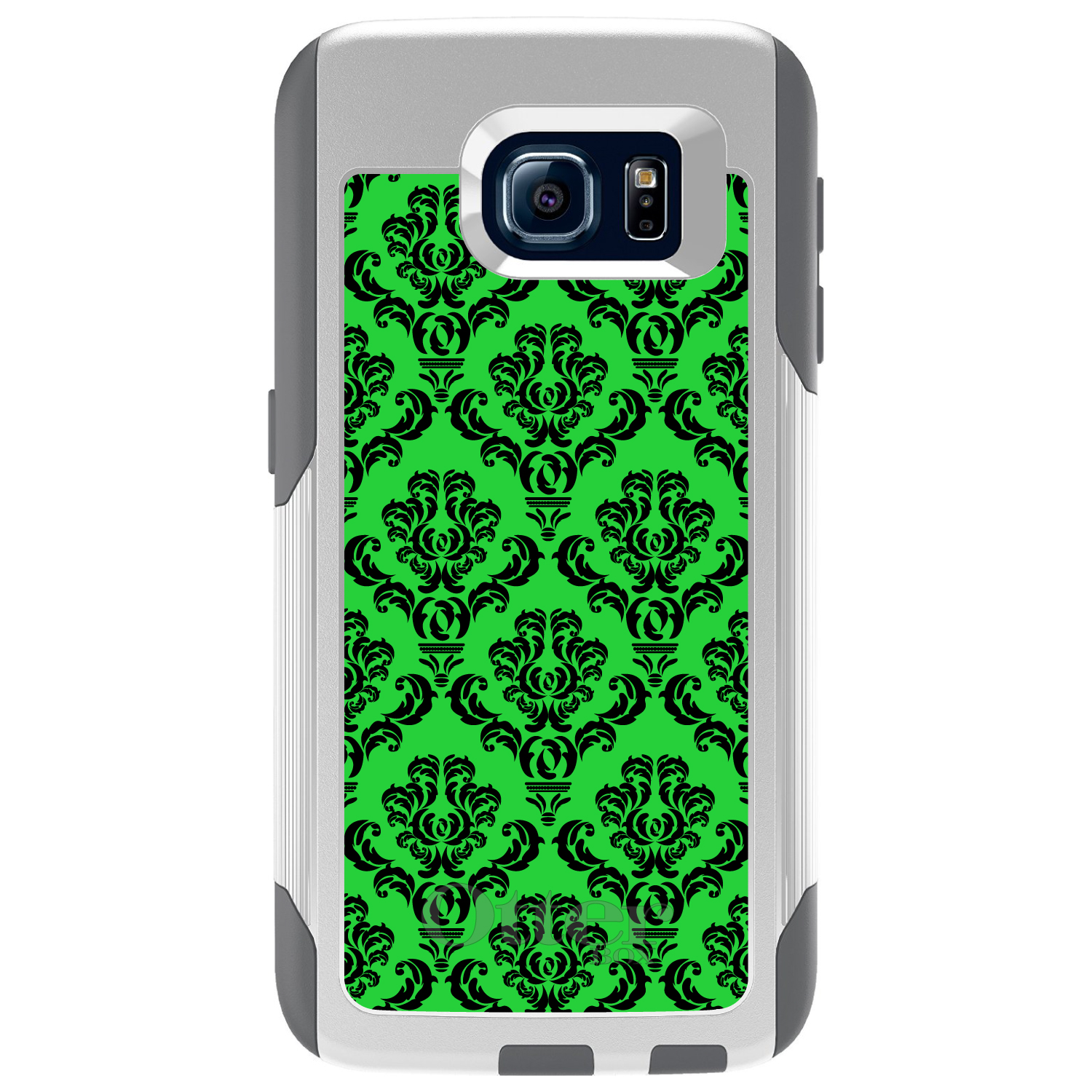 OtterBox Commuter for Galaxy S (Choose Model) Green Black Damask ...