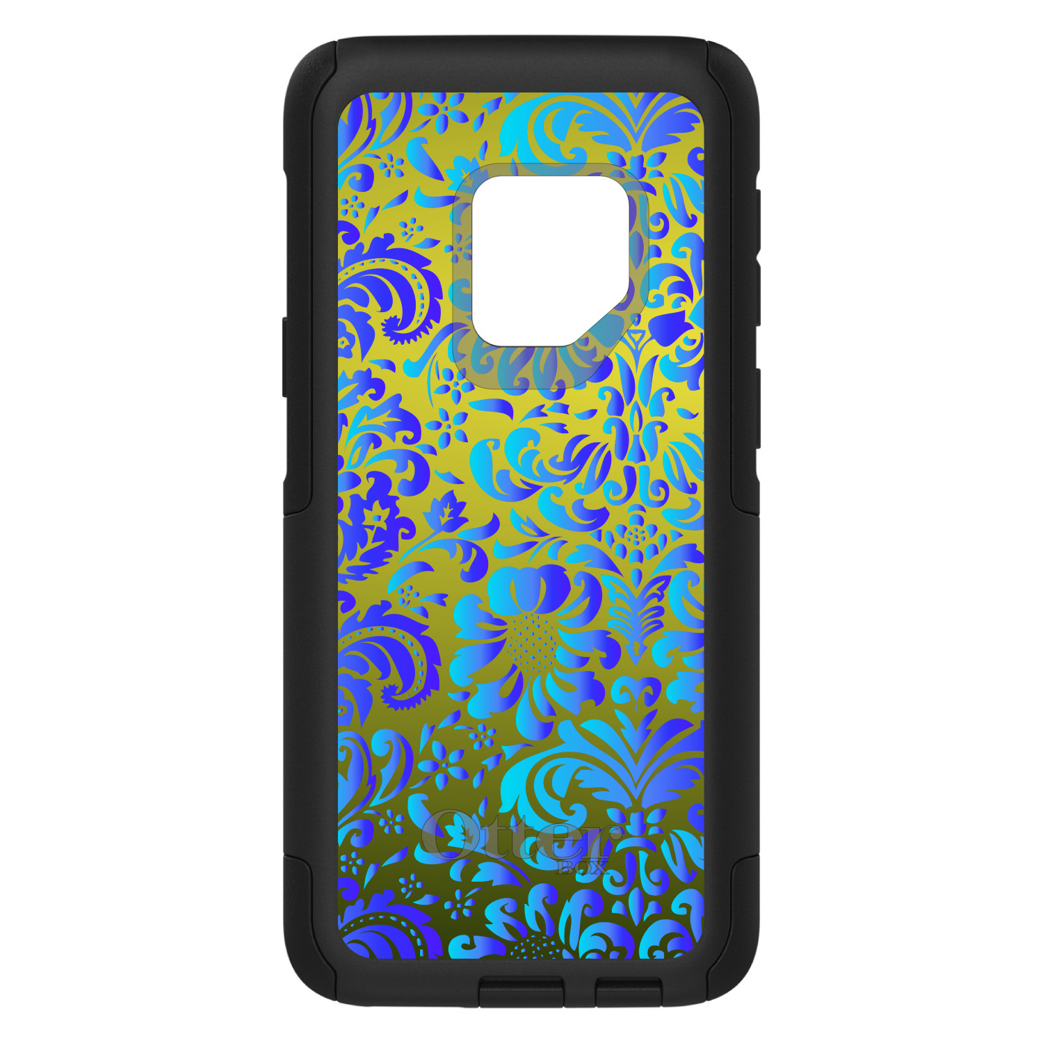 OtterBox Commuter for Galaxy S (Choose Model) Green Blue Teal Floral ...
