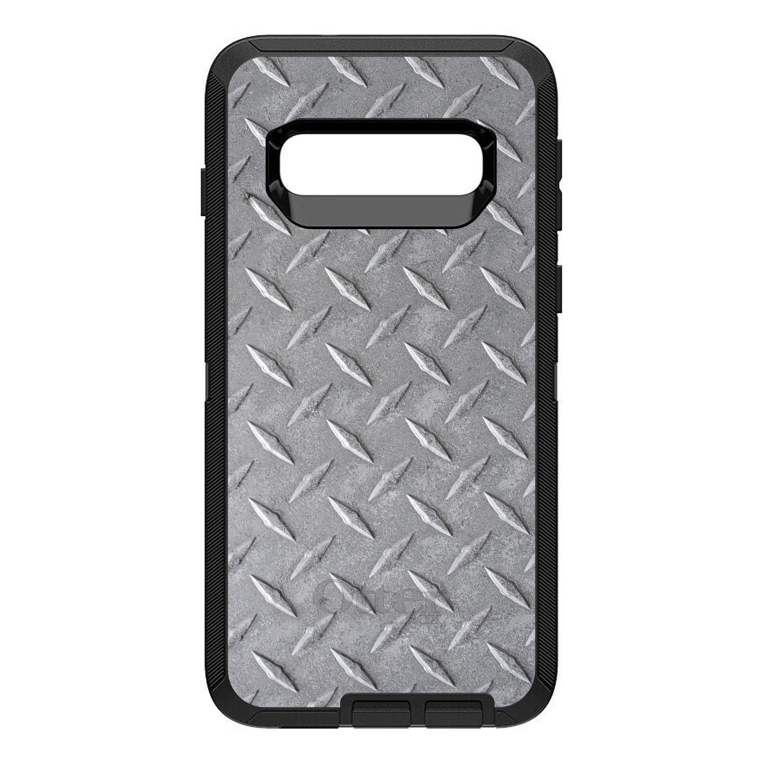 OtterBox Defender for Galaxy S (Choose Model) Grey Diamond Plate Steel ...