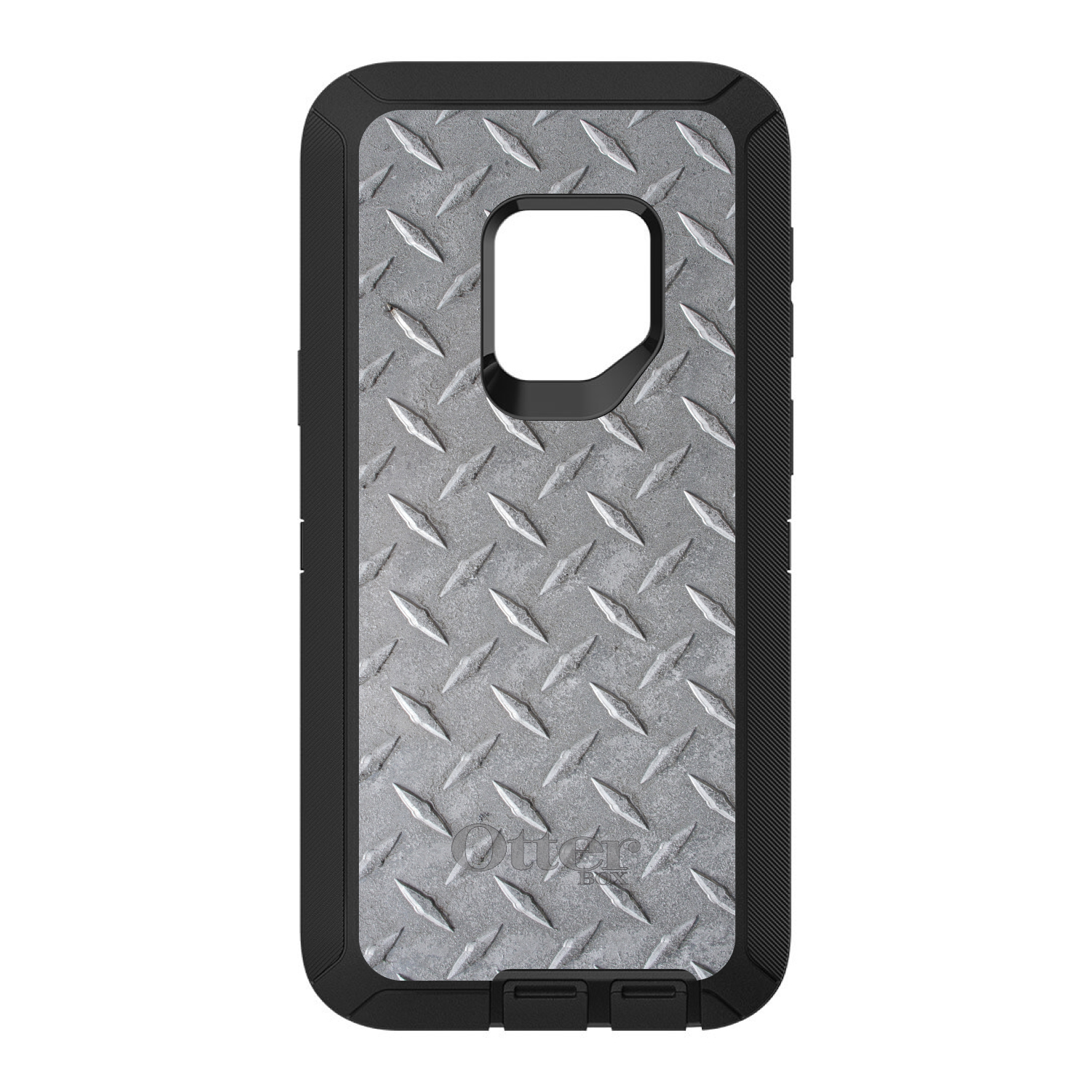 OtterBox Defender for Galaxy S (Choose Model) Grey Diamond Plate Steel ...