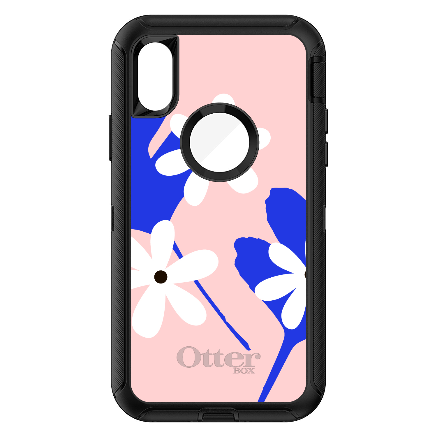 OtterBox Defender for iPhone / Samsung Galaxy - Bold Flower Pink White ...