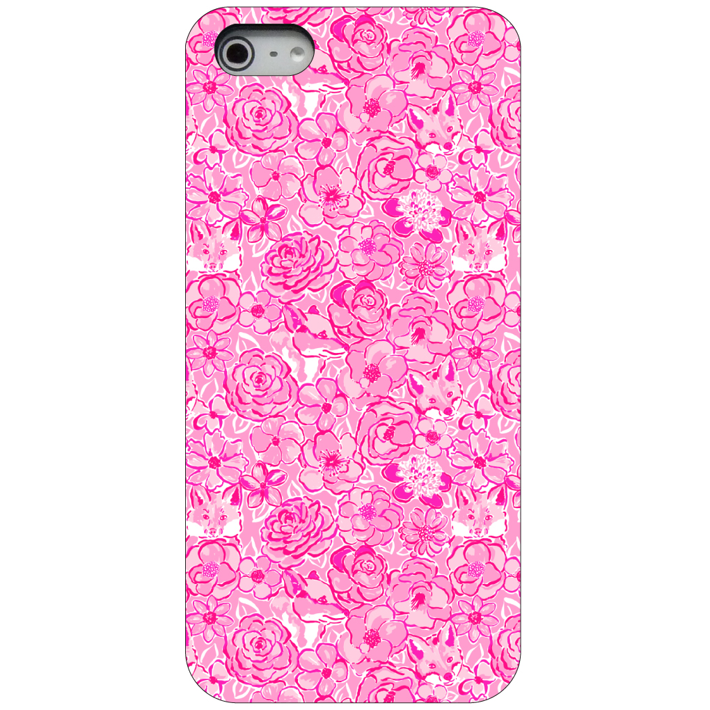 Hard Case Cover for iPhone / Samsung Galaxy Preppy Pink & White Flowers ...
