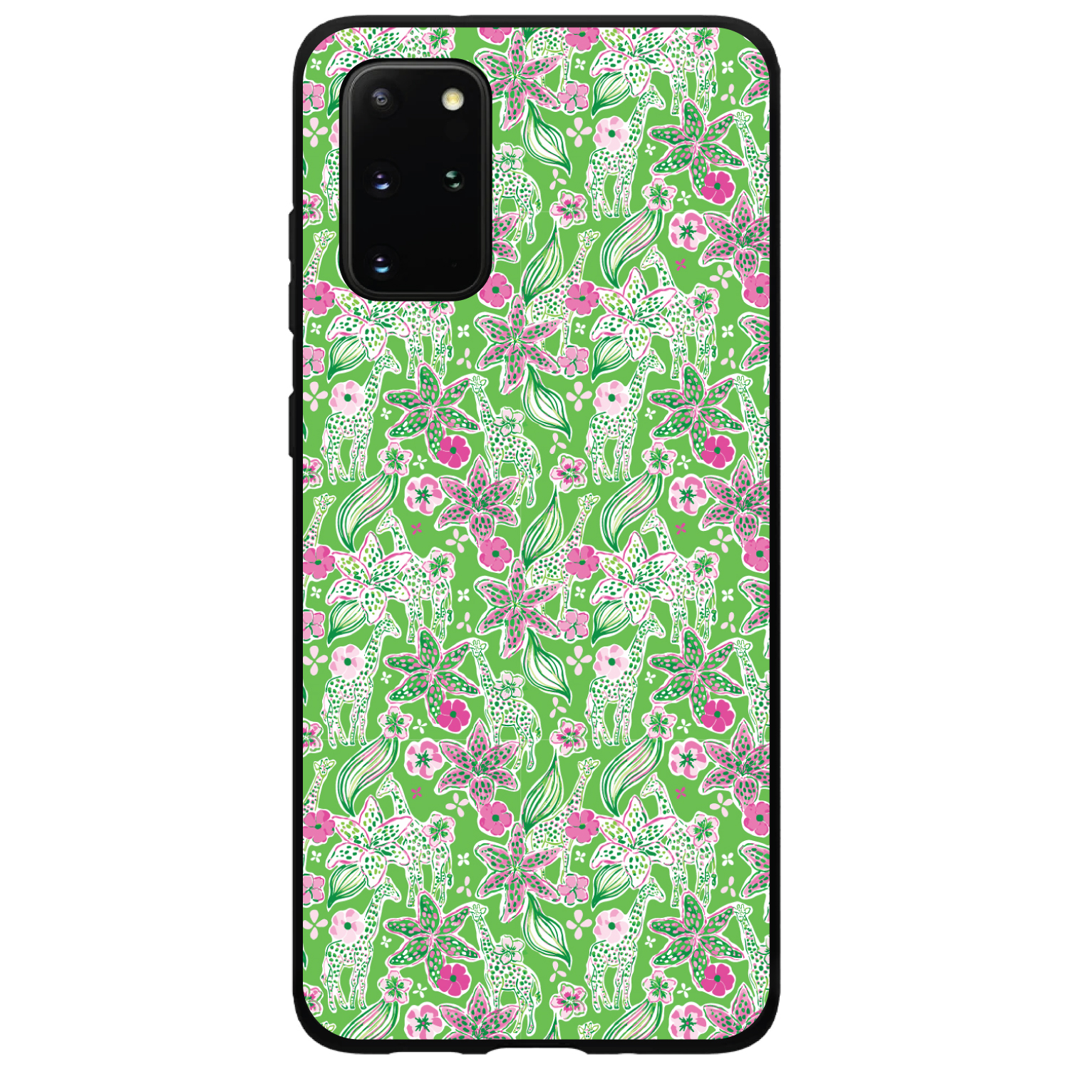 Hard Case Cover for Samsung Galaxy S Preppy Pink & Green Flowers | eBay