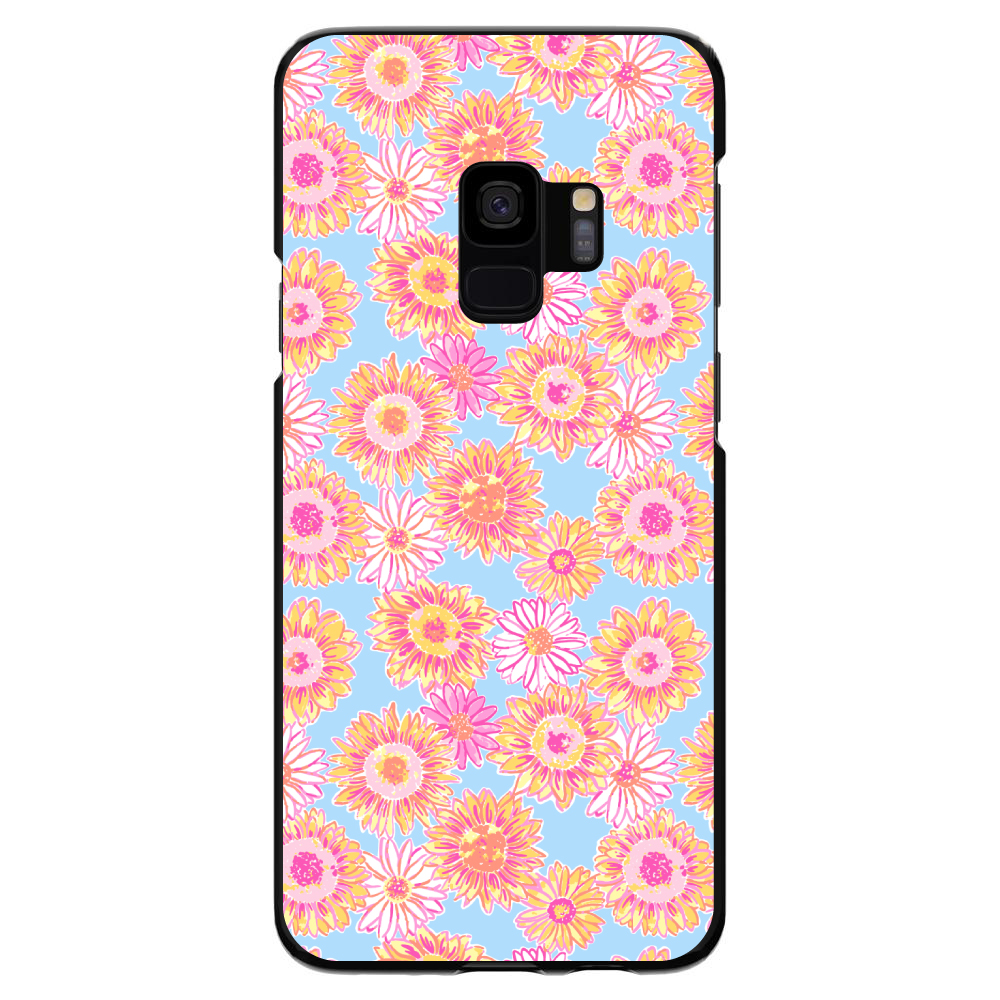 Hard Case Cover for Samsung Galaxy S Preppy Blue Pink Yellow Flowers | eBay