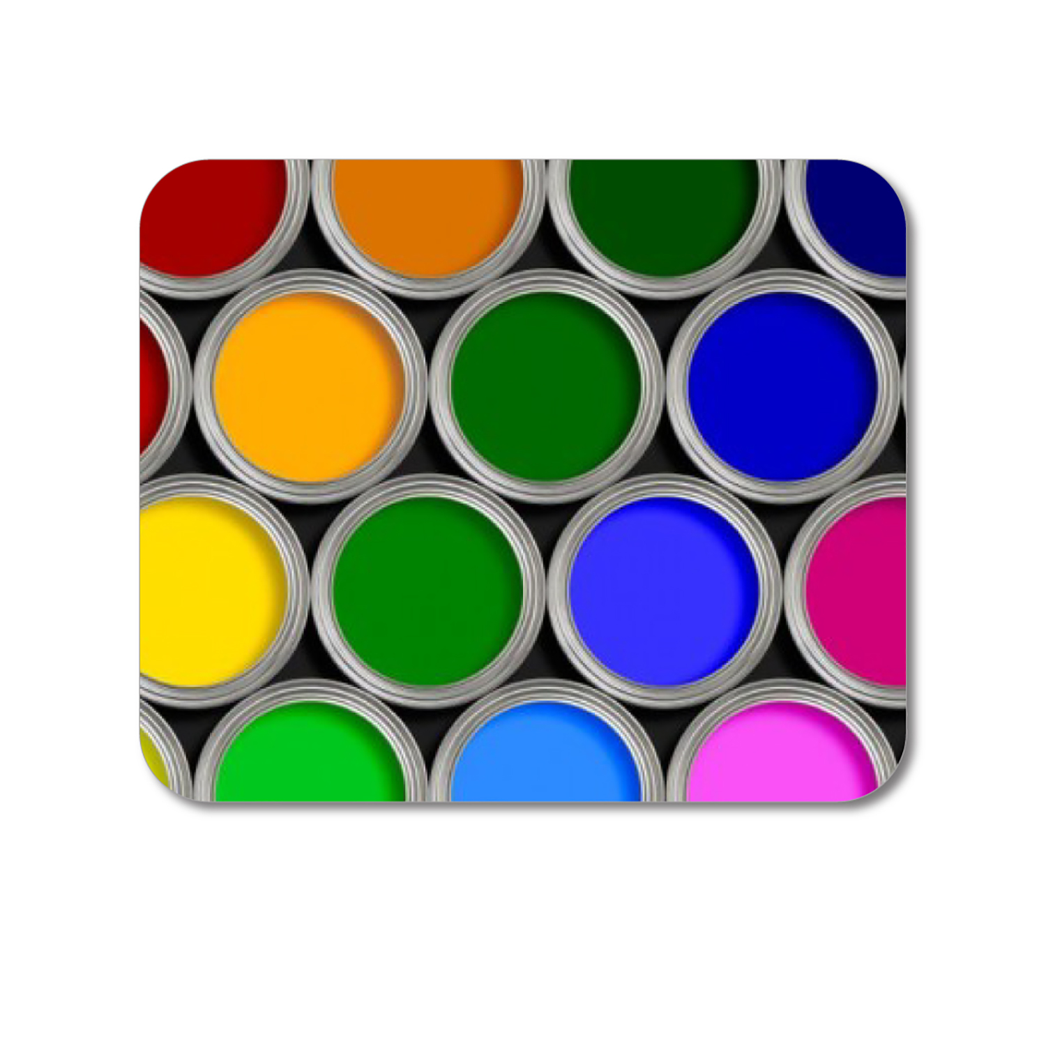 CUSTOM Mouse Pad 1/4" - Rainbow Paint Cans - Ships from USA | eBay