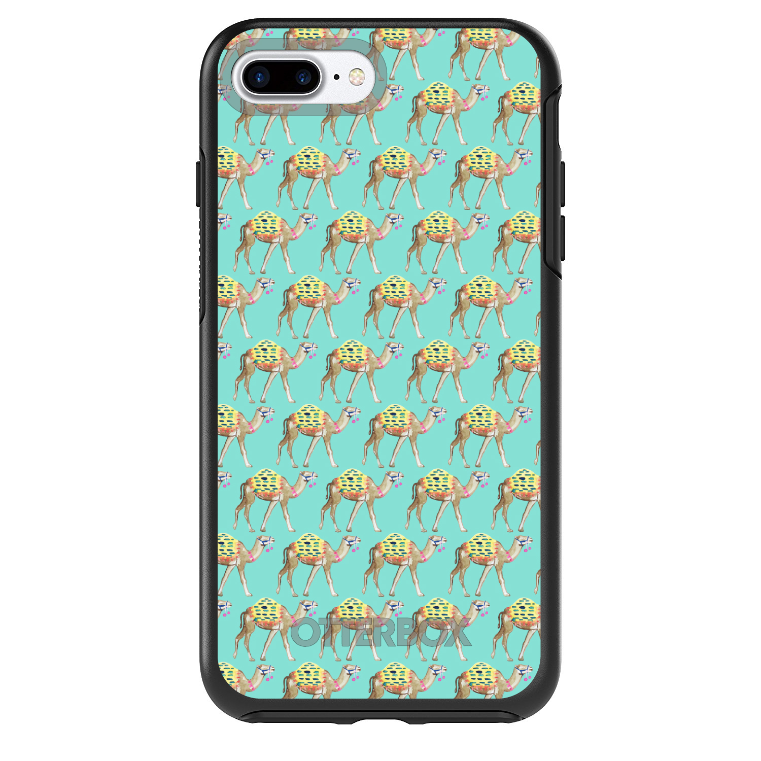 OtterBox Symmetry for Apple iPhone (Pick Model) Preppy Camels on Teal ...